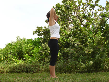 Bikram Standing Deep Breathing Pose